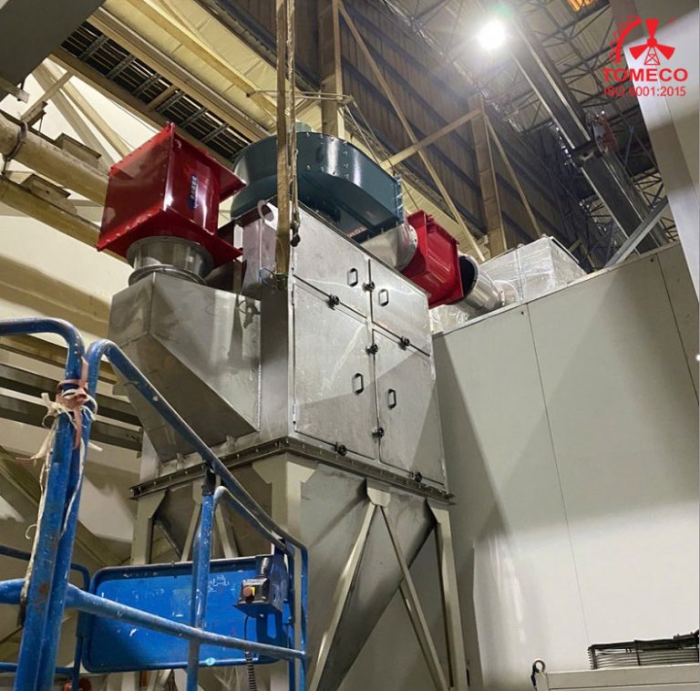 Aluminum Dust Extraction Fans for Hanacans Factory | TOMECO