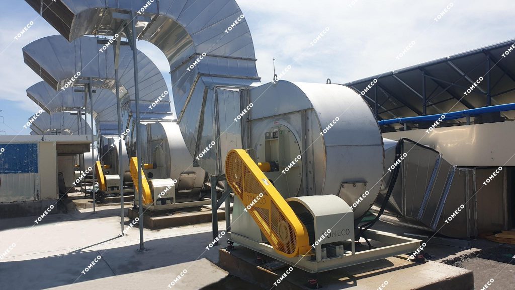 TOMECO Supplies Fans For Food Processing Factory In Ho Chi Minh City